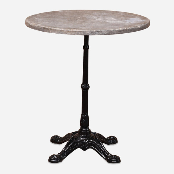 Bobo Intriguing Objects Parisian Bistro Table W/ Round Blue Stone Top ...