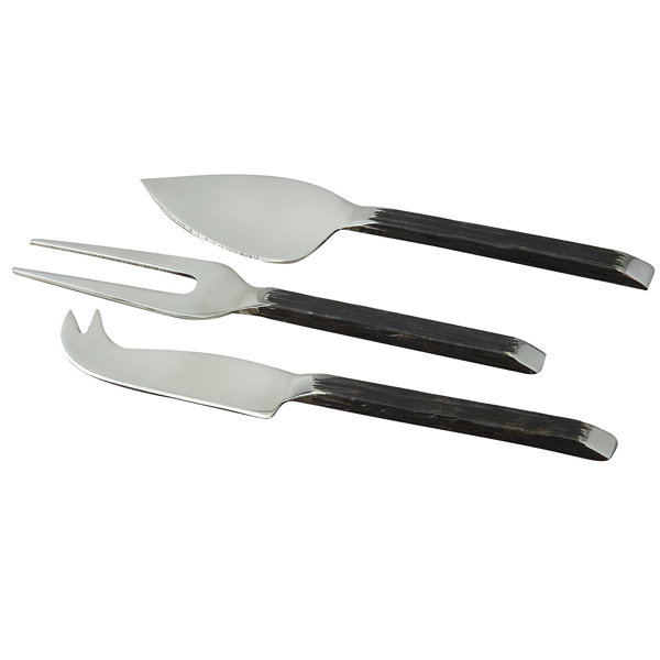 17 Stories Bosarge 3 Piece Stainless Steel Carving Set - Wayfair Canada