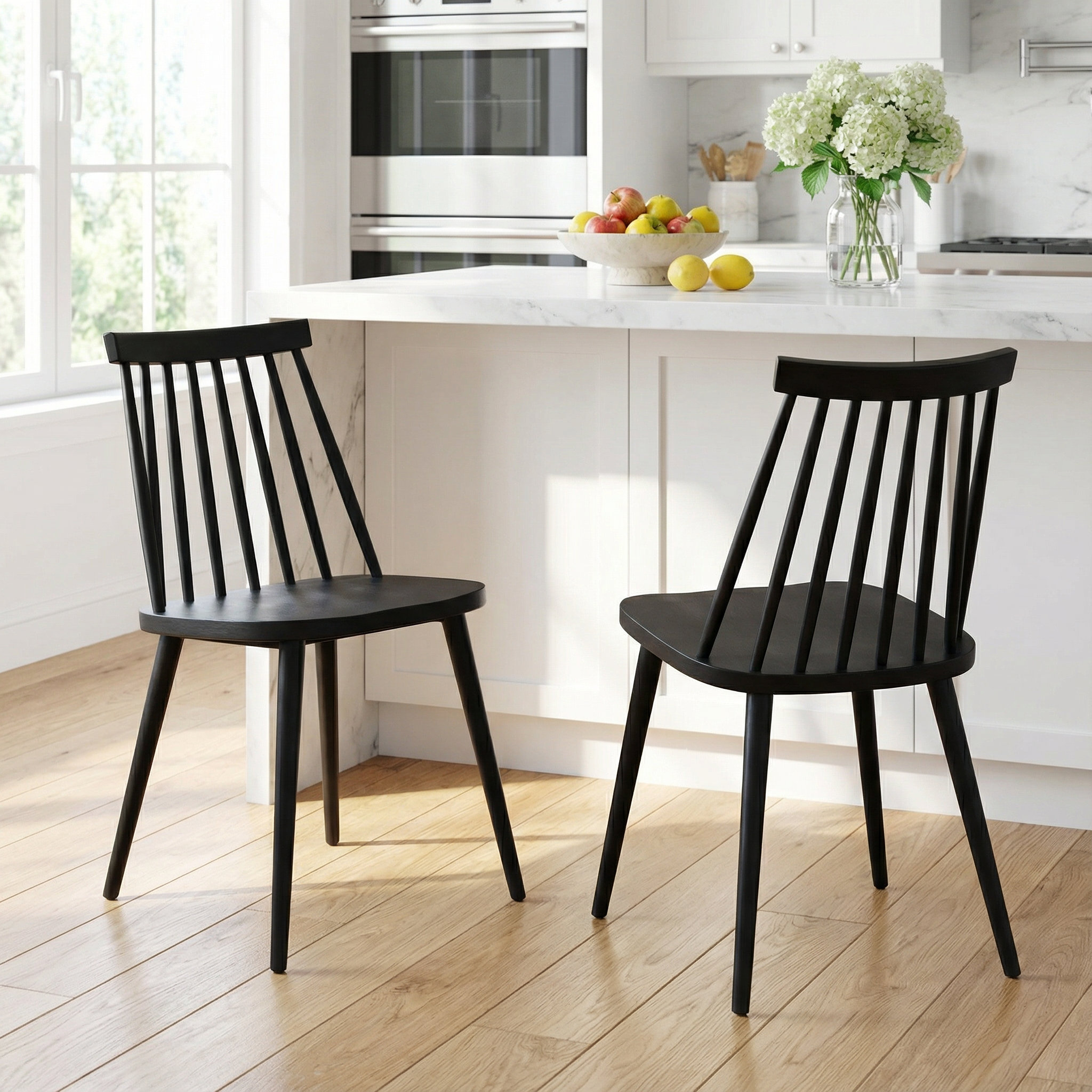 Gracie Oaks Osblek Farmhouse Spindle-Back Dining Chair & Reviews ...
