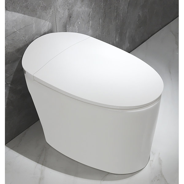 Wing 1.06 Gallons GPF Elongated Chair Height Floor Mounted One-Piece ...