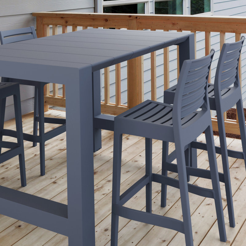 AllModern Farrah Extendable Outdoor Bar Table | Wayfair