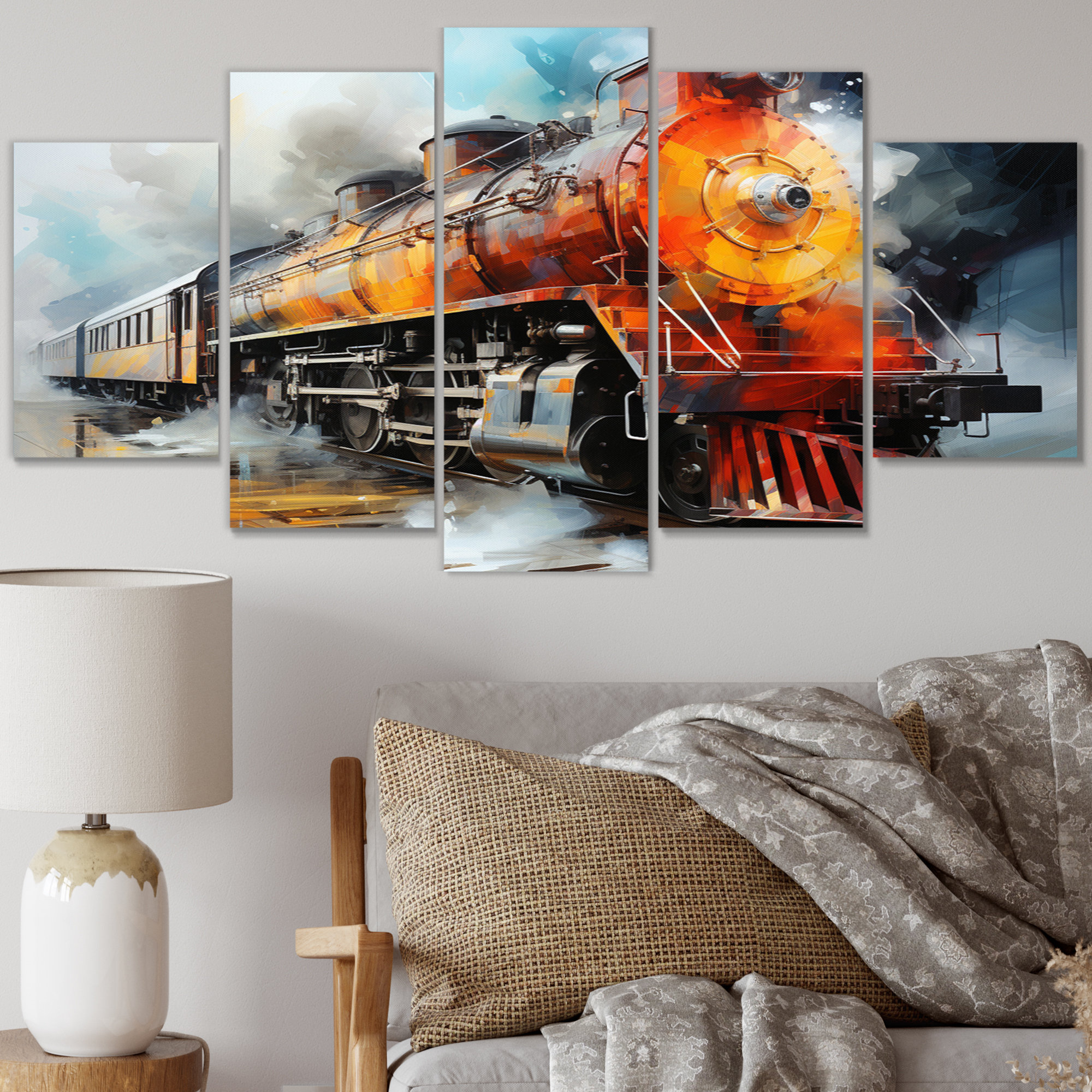 Trent Austin Design® Abstract Train Translucent Rhythms I ...