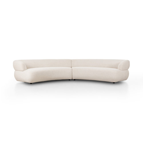 Four Hands Belen 2PC Sectional-159”-Nomad Snow | Perigold