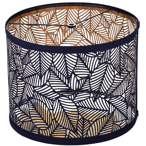 Winston Porter Leaf Pattern Drum Shade For Table Lamps - Laser Cut 12.7 ...