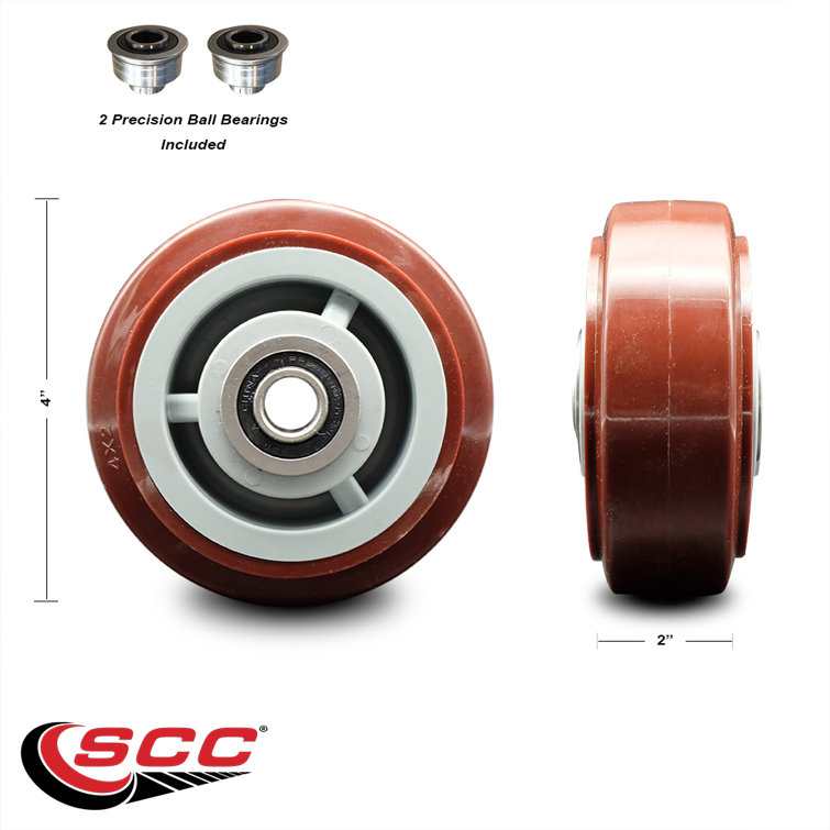 Service Caster Poly on Polyolefin Wheel Only | Wayfair