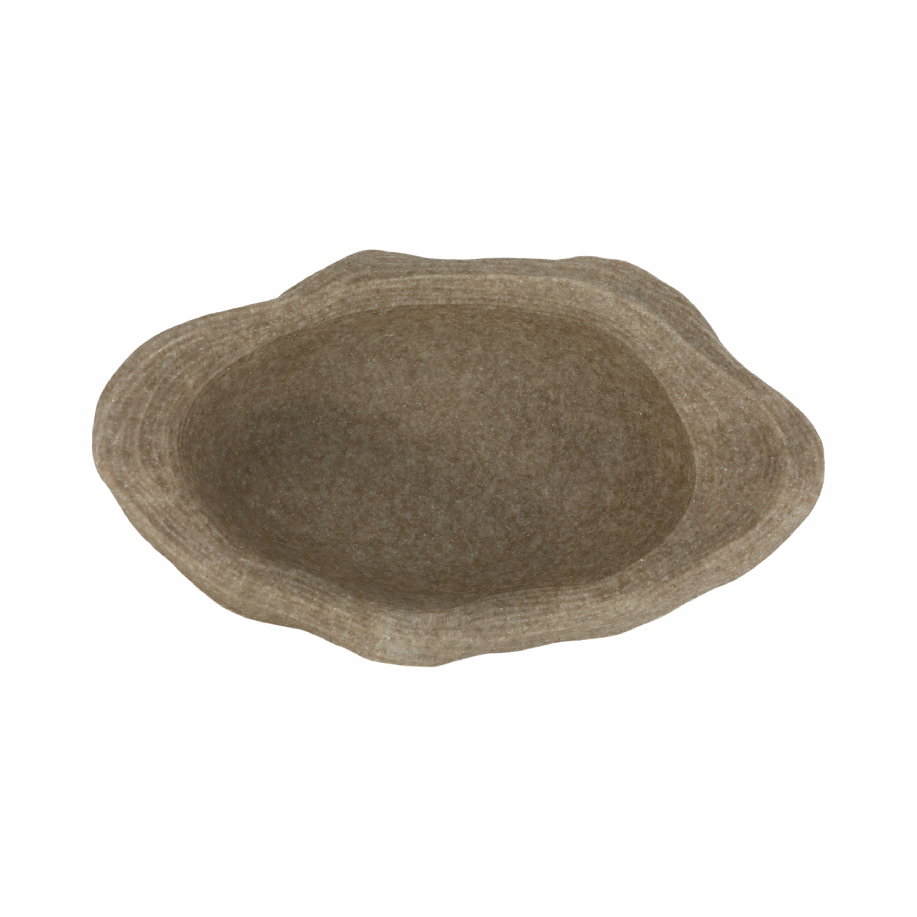 Ivy Bronx 16" Flowood Brown Quartz Resin Bowl | Wayfair