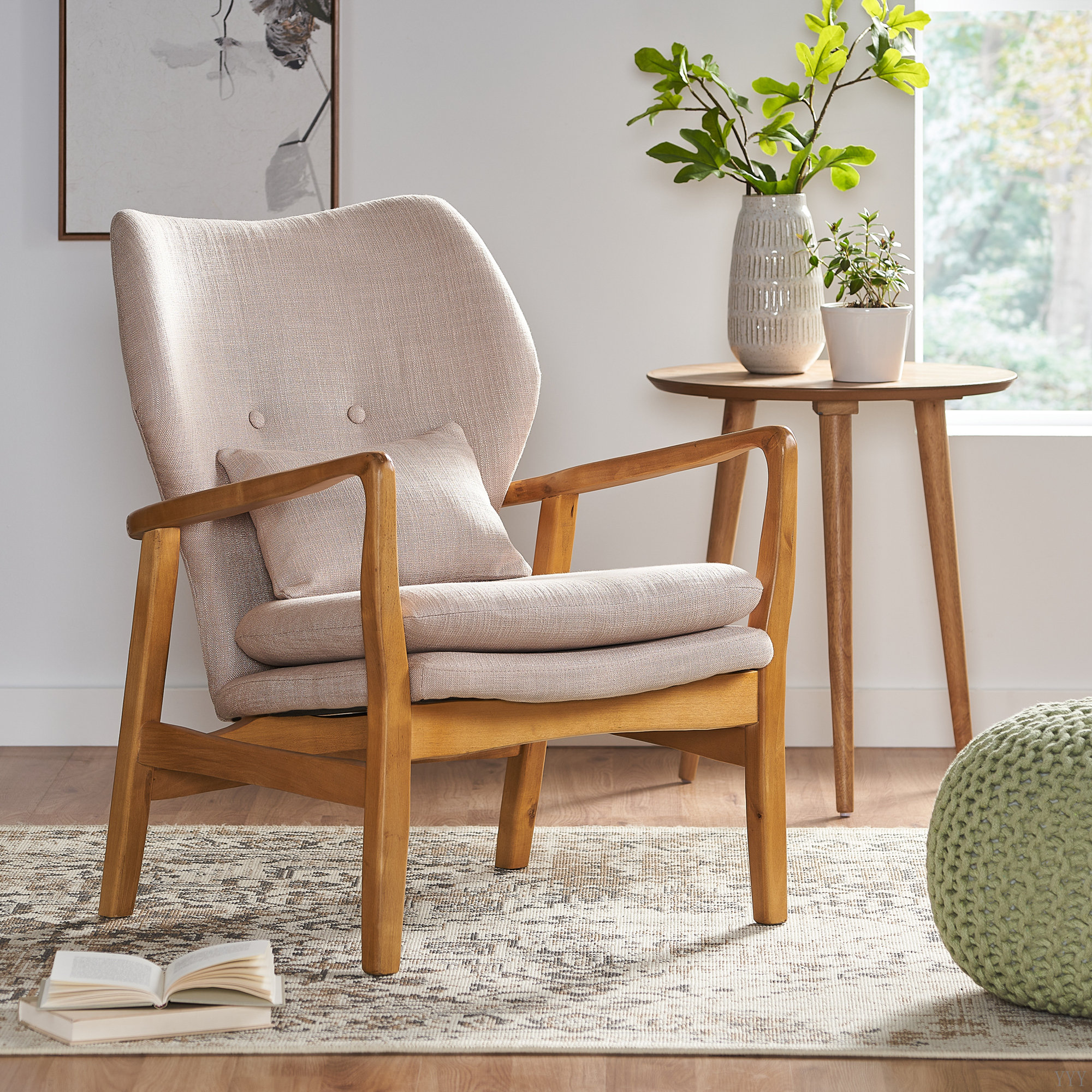 Corrigan Studio® CLUB CHAIR, Wood Frame Club Chair | Wayfair