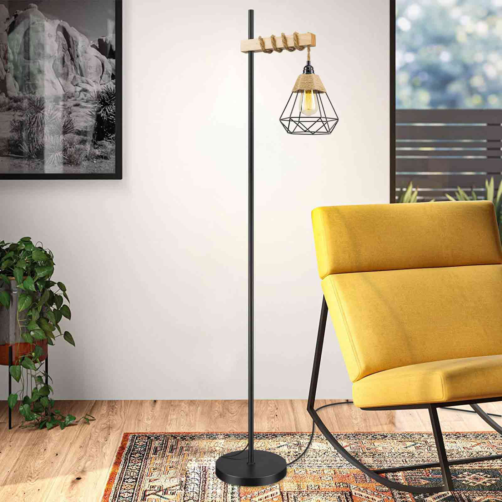 17 Stories 60'' Metal Task/Reading Floor Lamp Plug - Wayfair Canada