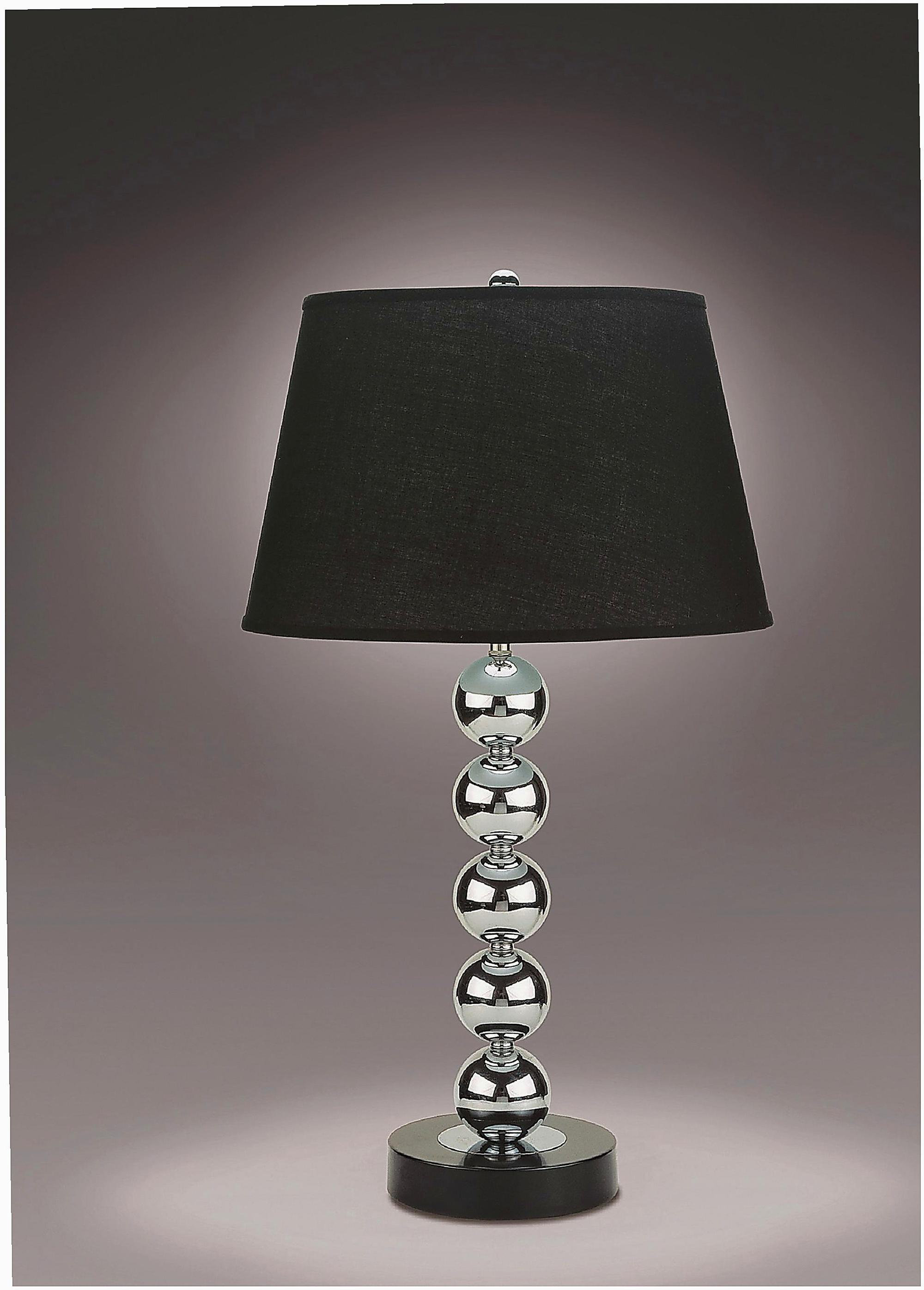 Orren Ellis 2 modern minimalist table lamps with reflective spheres ...