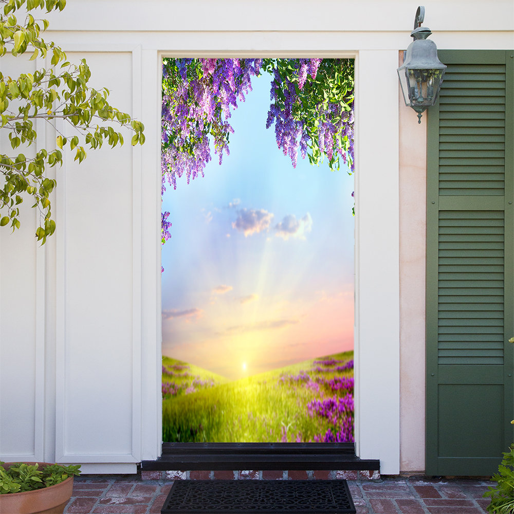 The Holiday Aisle® Spring Door Swag Door Mural - Wayfair Canada