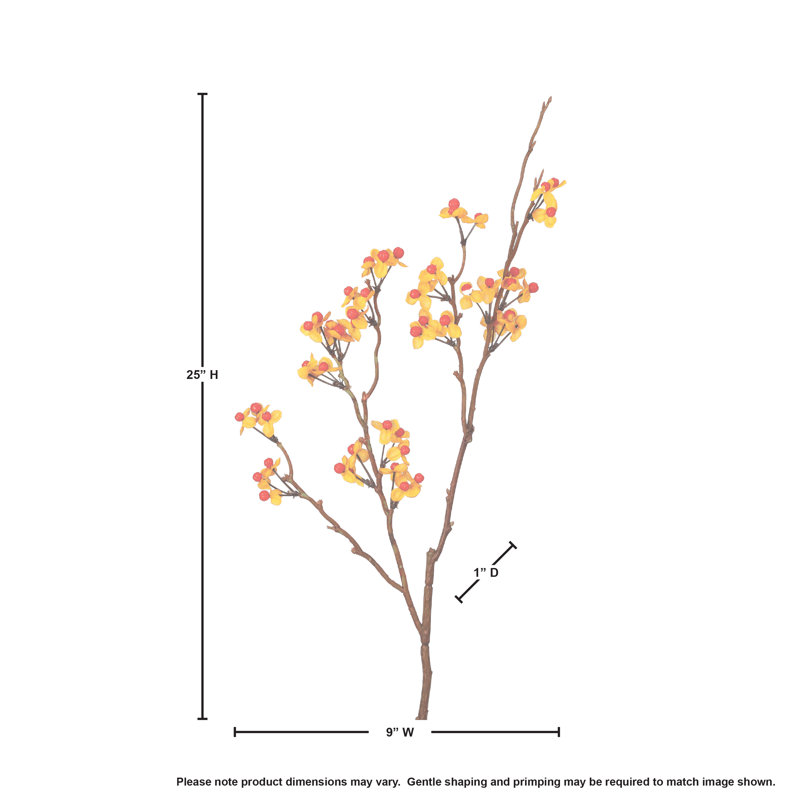 Primrue 25" Bittersweet Spray Set of 3 | Wayfair