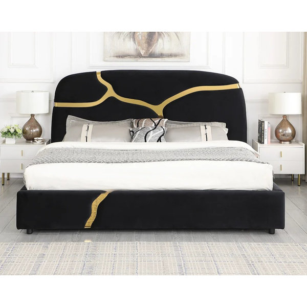 Everly Quinn Dicino Upholstered Standard Bed | Wayfair