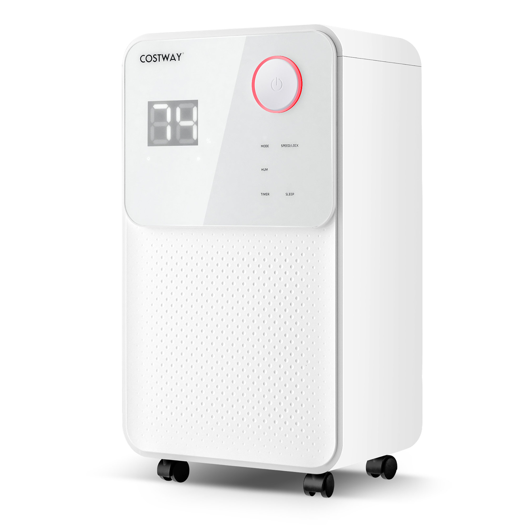Costway 32 Pints 2000 Sq. Ft Dehumidifier For Home & Basements W/3 ...