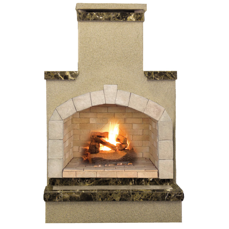 Cal Flame 78" H Propane Outdoor Fireplace | Wayfair