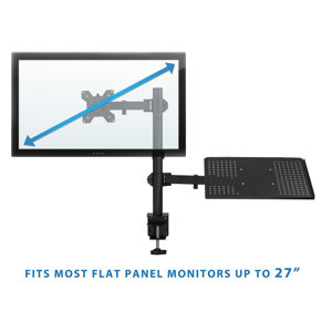 Mount-it Mount-It Fully Adjustable Laptop & VESA Monitor Desk Mount ...