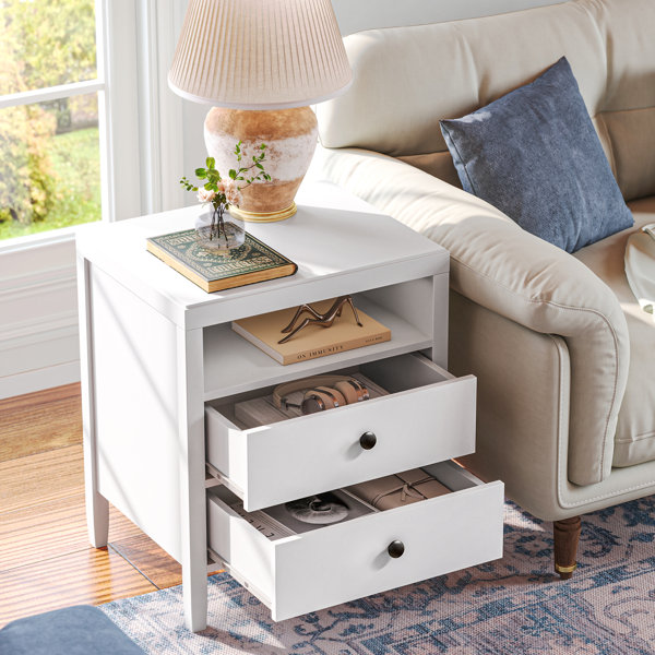 Red Barrel Studio® Mahle Bedroom Nightstand, Wood Night Stand, Bedside ...