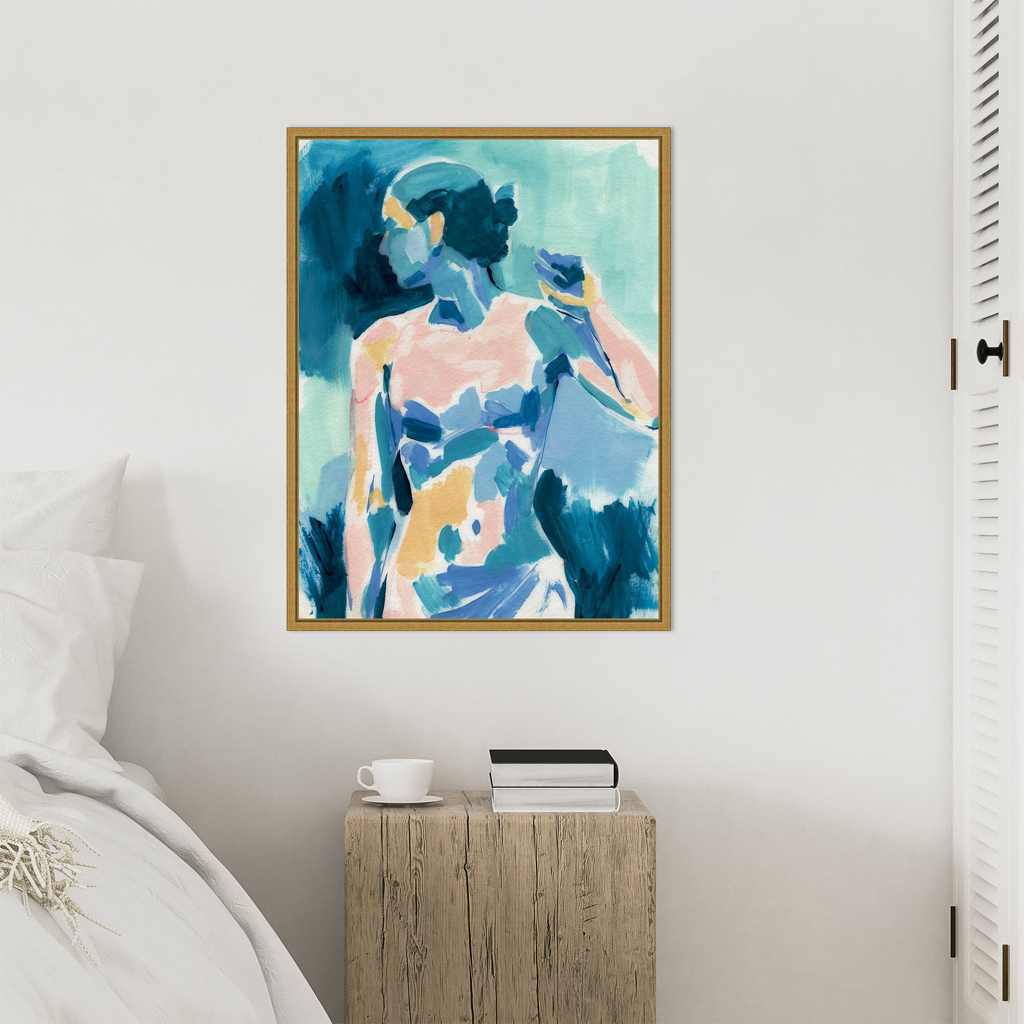 Lark Manor™ Loose Expressive Figure II by Victoria Barnes Framed Canvas Wall Art Print | Wayfair