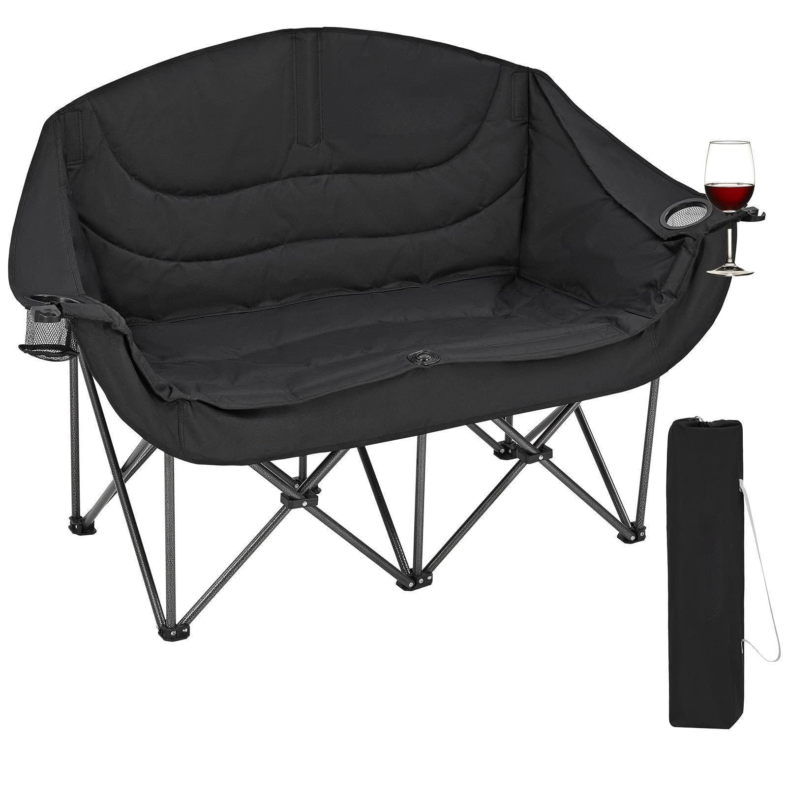 Rosecliff Heights Double Camping Chair Oversized Loveseat Camping Couch ...