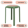 Bay Isle Home™ Alysoun Stackable Round Plastic Stool – Lightweight ...