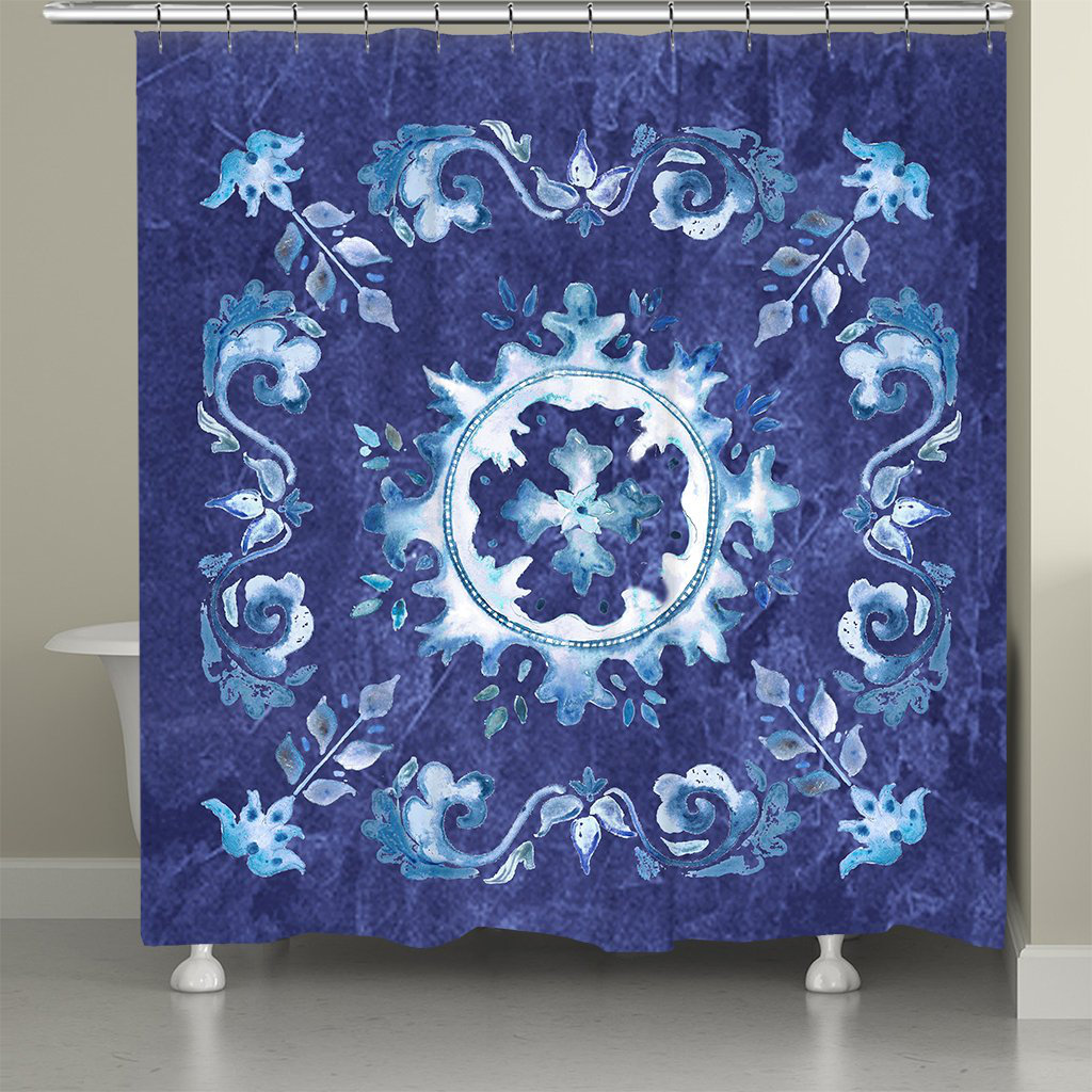 Bungalow Rose Cater Abstract Single Shower Curtain | Wayfair