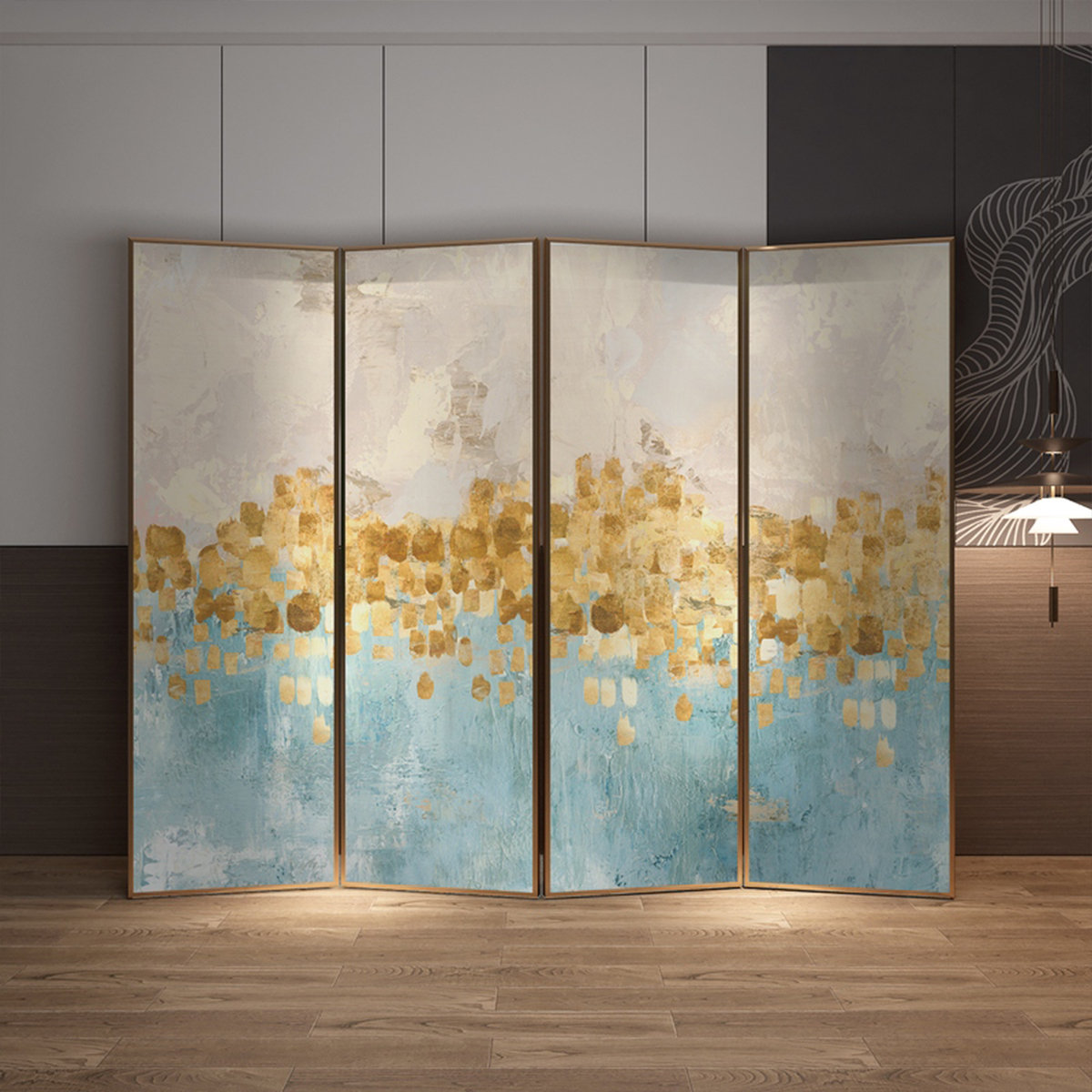 Everly Quinn Minimalist Modern Movable Folding Screen - Wayfair Canada