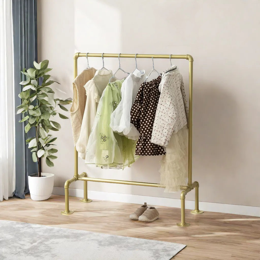 Rosdorf Park Kids Clothing Rack, Industrial Pipe Clothing Rack On ...