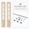 EASELIFE 8-Lite Glass And Solid Wood Bi-Fold Door With Installation ...