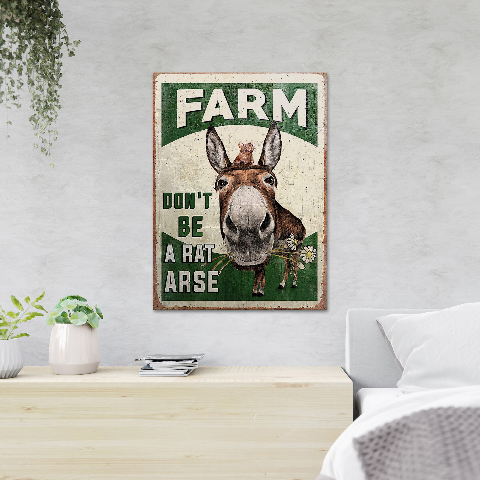 Trinx A Rat Is On The Donkey's Head - Farm Don't Be A Rat Arse - 1 ...