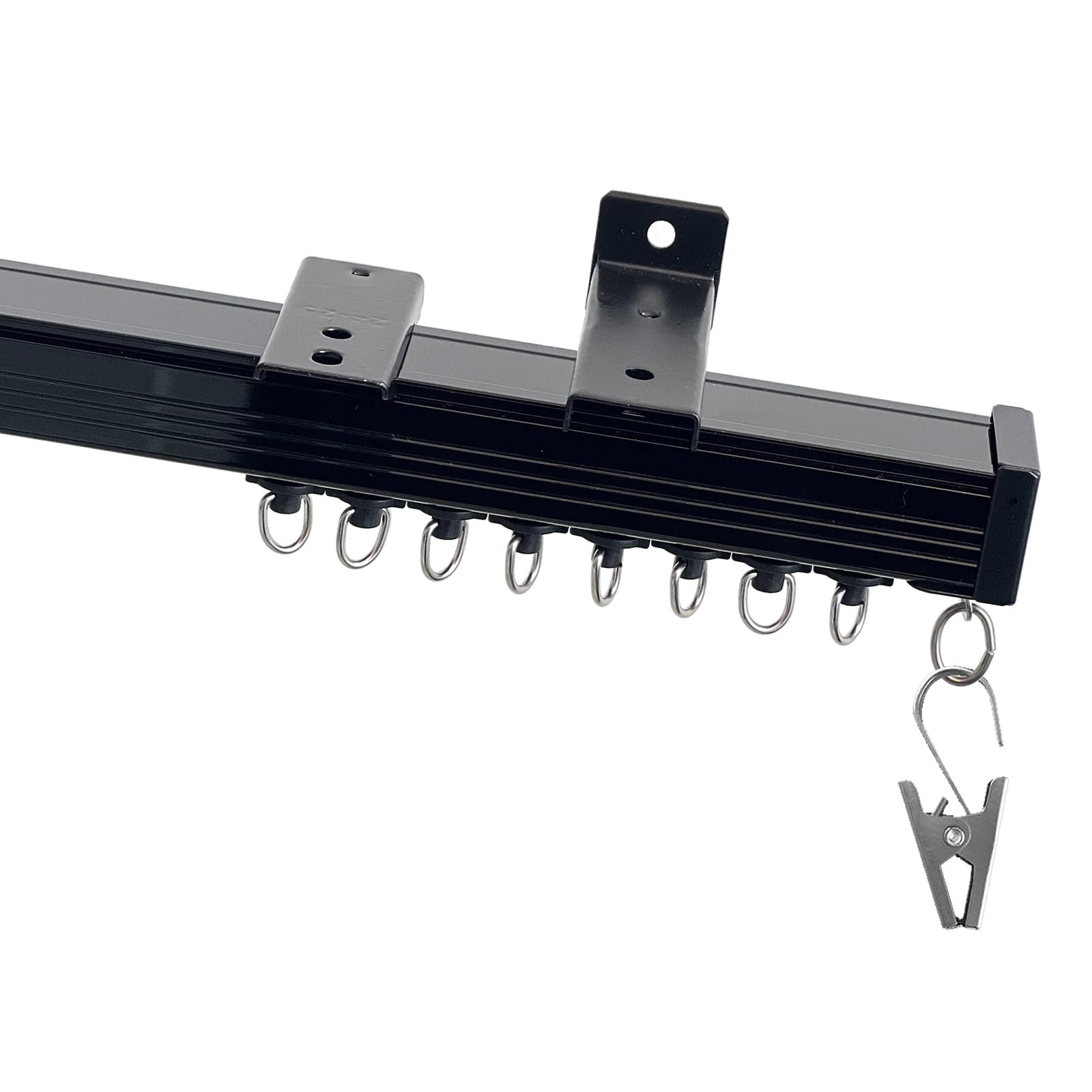 Wrought Studio™ Curtain Track Heavy Duty Ceiling Wall Mount Sliding ...