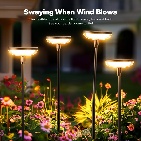 WdtPro Solar Lights Outdoor Garden, 31" Tall Solar Pathway Lights ...
