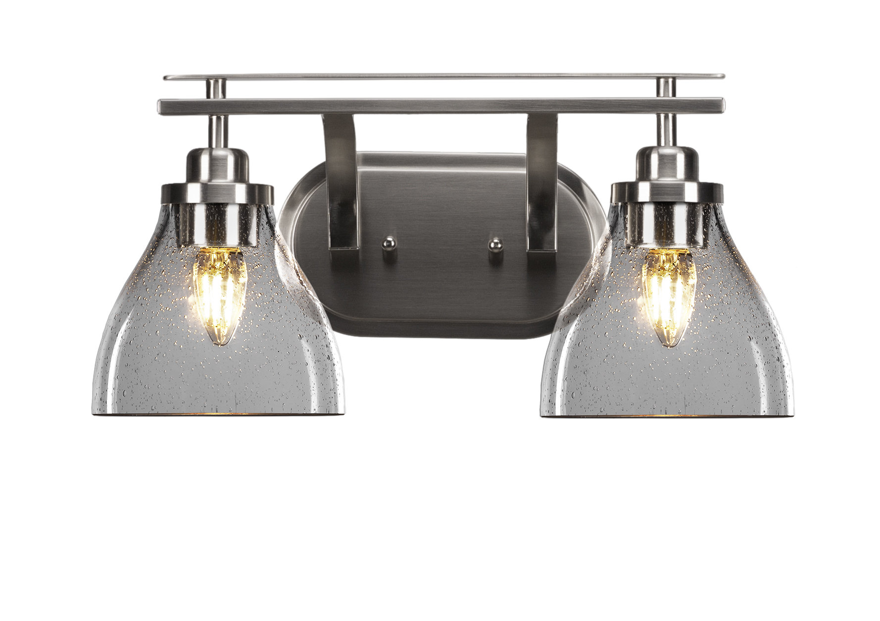 Longshore Tides Alirra 2 Light Bath Bar Shown With 6.25" Glass ...