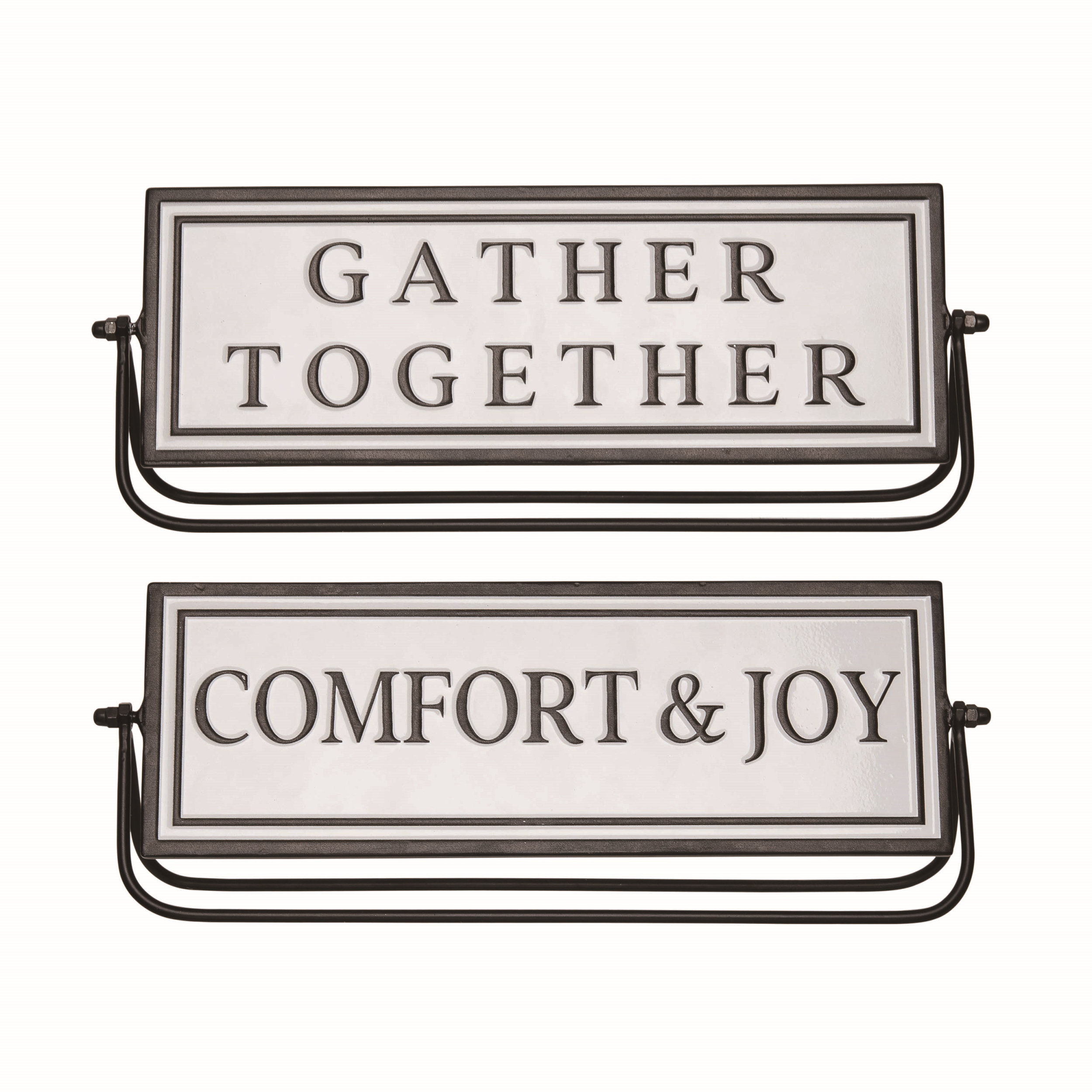 Trinx Metal 13 in. White Harvest Reversible Swivel Sign - Wayfair Canada