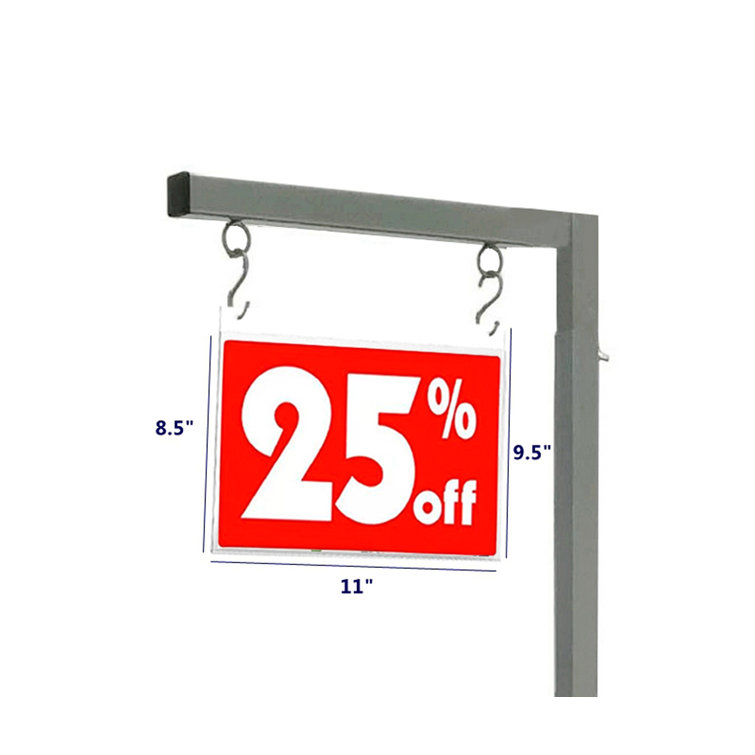 FixtureDisplays Adjustable Pallet Sign Holder Floor Mobile Sign Holder ...