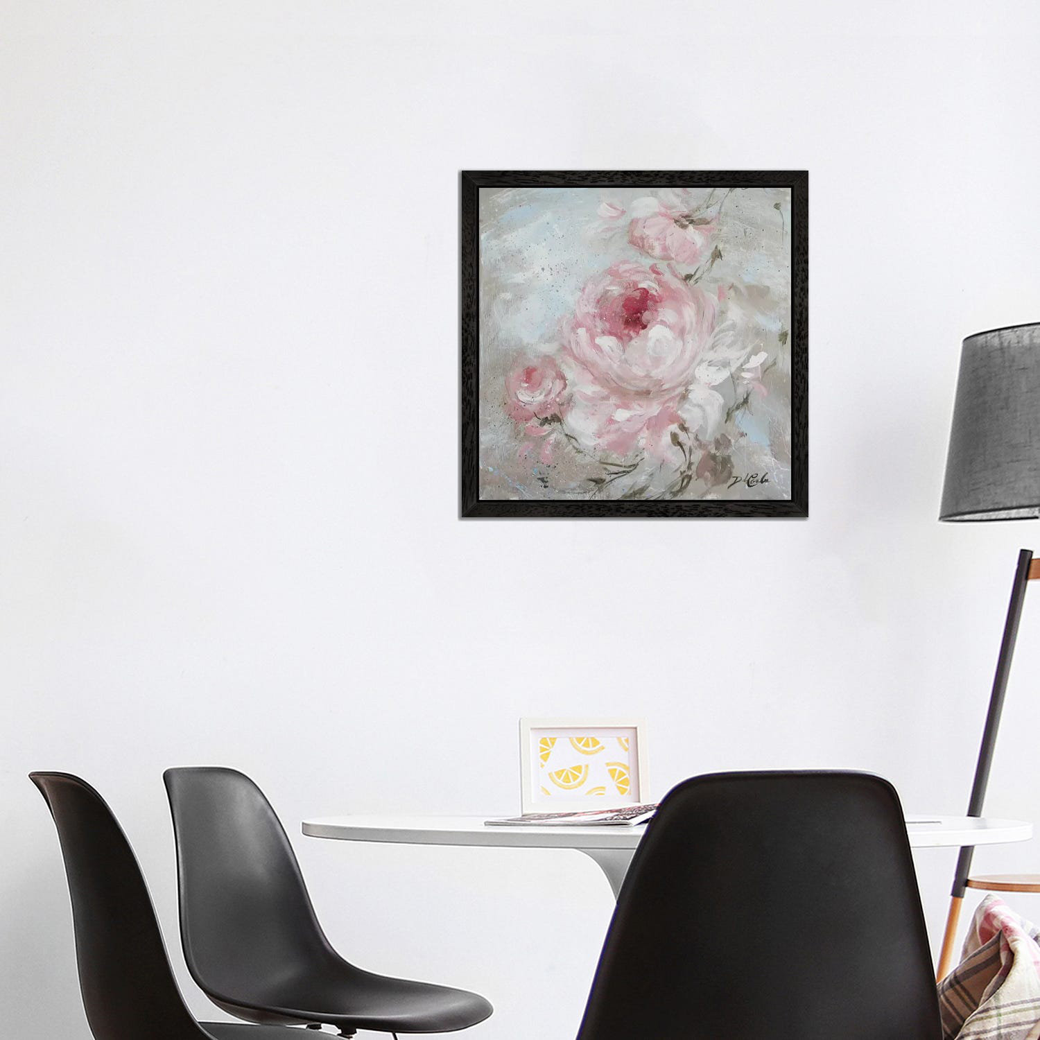 Fleur De Lis Living 'Blush II' by Debi Coules - Floater Frame Painting ...