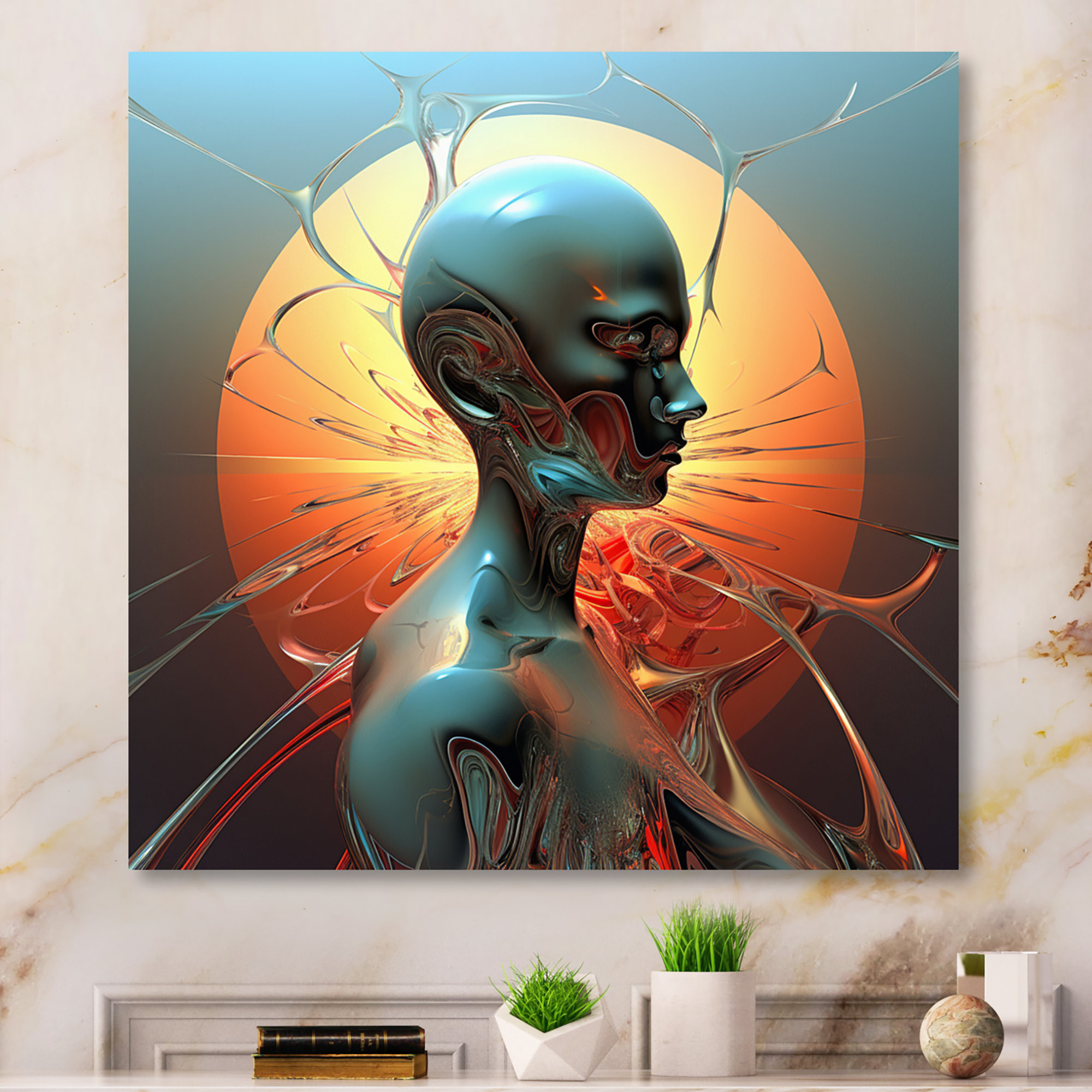 Trinx A.I. Robot Dreams Of Singularity I On Canvas Print | Wayfair