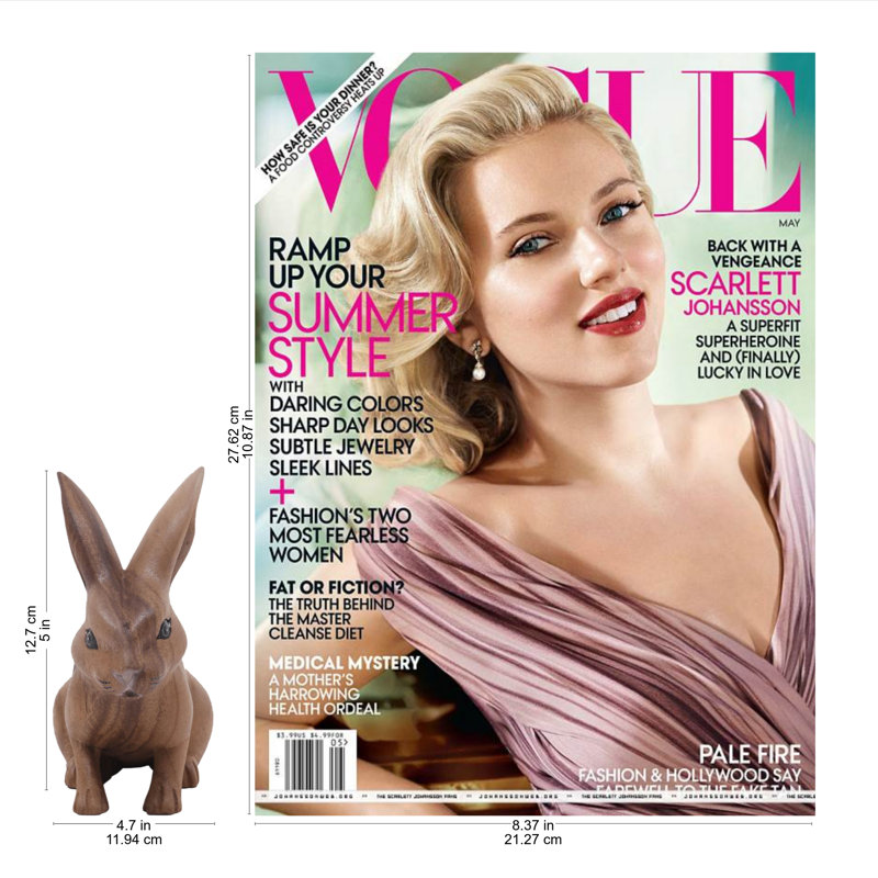 Millwood Pines Segars Cute Ginger Rabbit Figurine | Wayfair