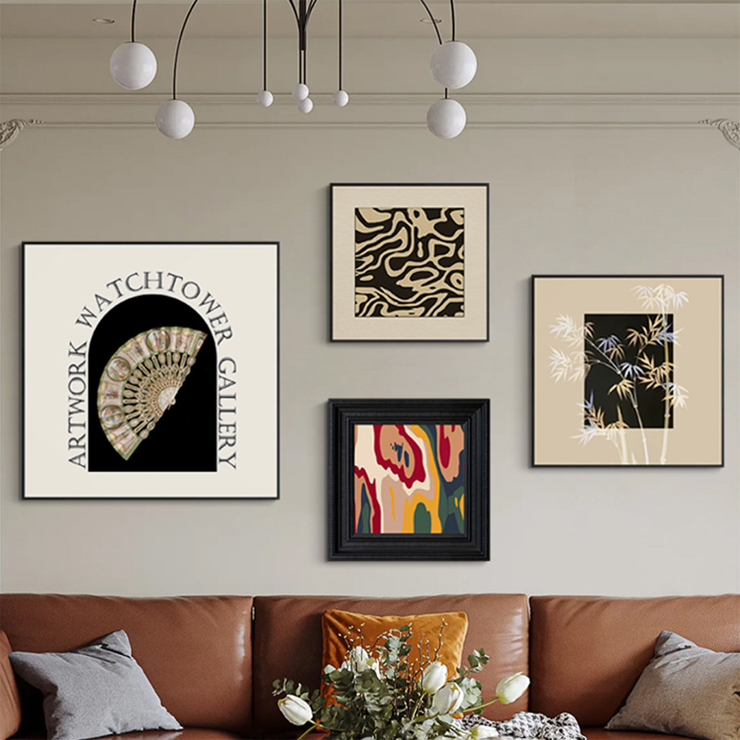 Organix Oasis French niche art living room background wall decoration ...