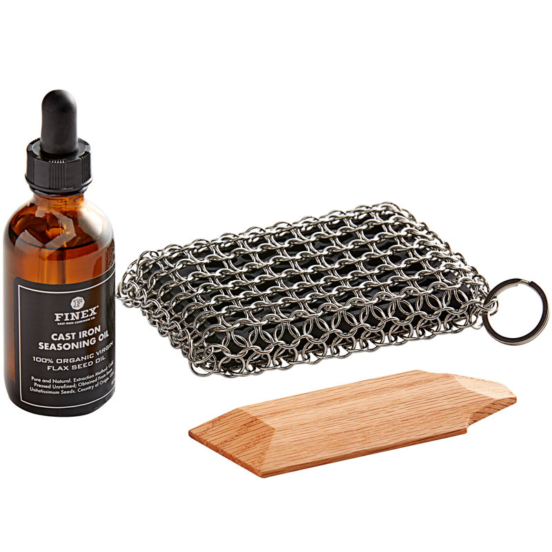 FINEX 3 Piece Cast Iron Care Kit & Reviews | Wayfair