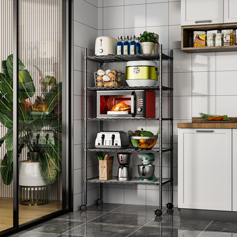 Rebrilliant Magdeco 30'' W Steel Height - Adjustable Shelving Unit, 5 ...