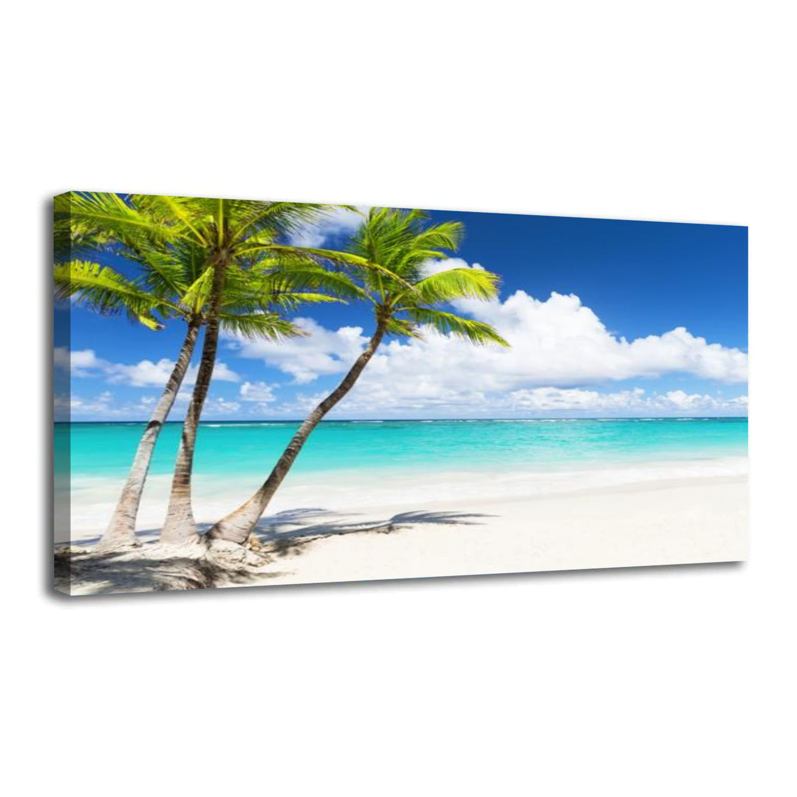 Bay Isle Home™ Canvas Wall Art Beautiful tropical white beach coconut ...
