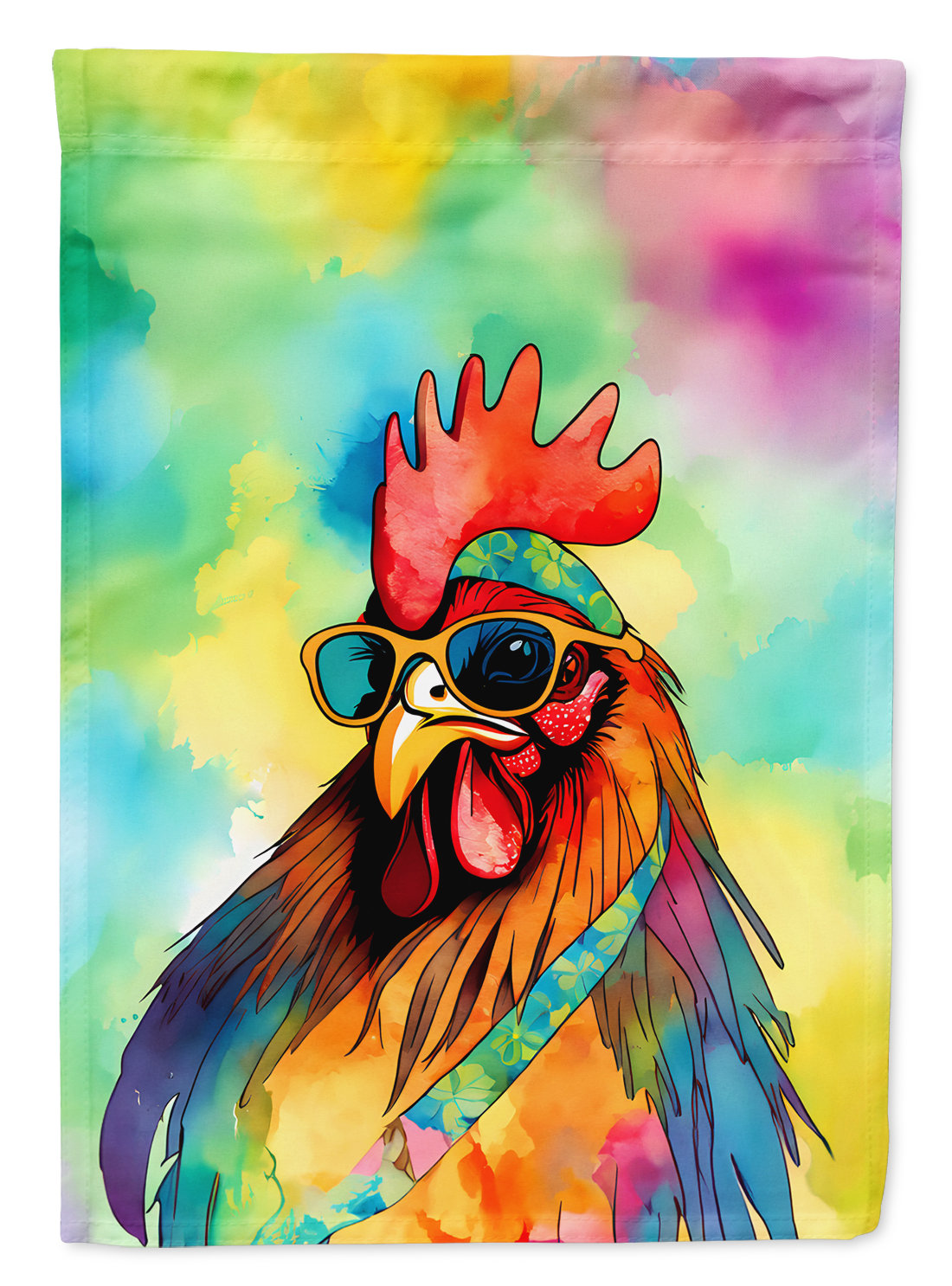 Caroline's Treasures Hippie Animal Rooster House Flag | Wayfair