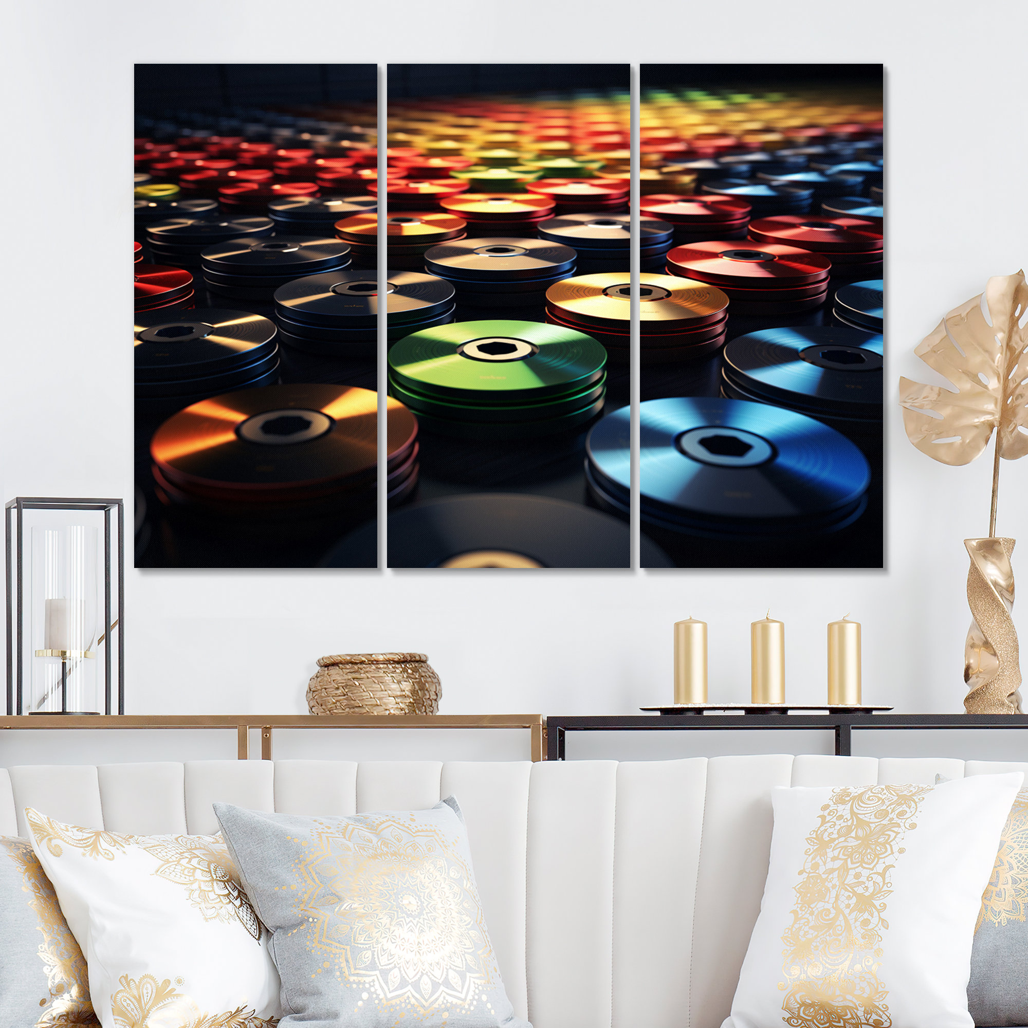 Design Art Discs Photography View I - Music Metal Wall Decor Set | Wayfair