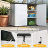 Furmax 34 Cu.ft Horizontal Outdoor Waterproof Resin Lockable Storage ...