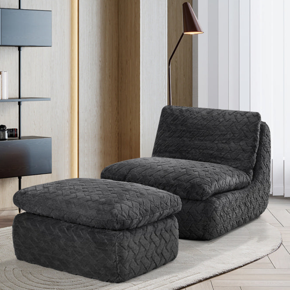 Latitude Run® Modern Sofa Chair With Swivel Function Home Lazy Floor ...