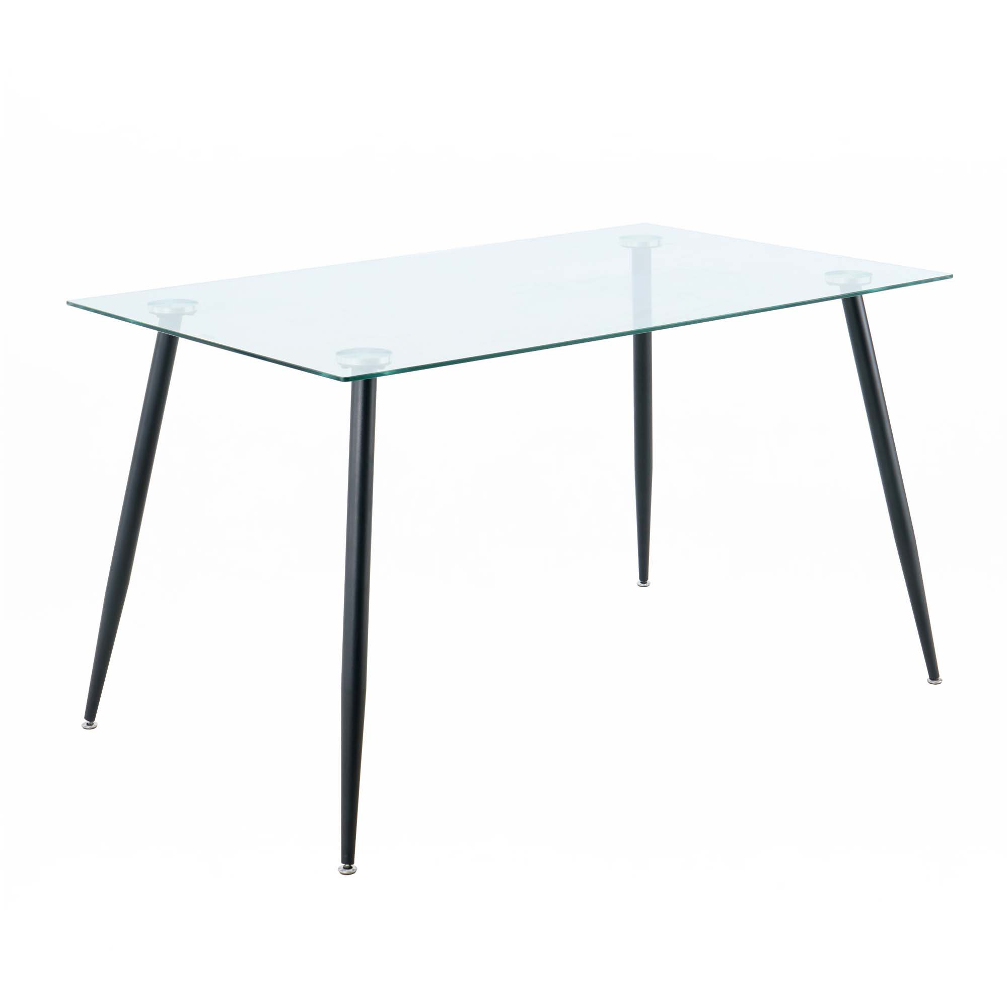 George Oliver Glass Rectangular Dining Table(Only Table) | Wayfair