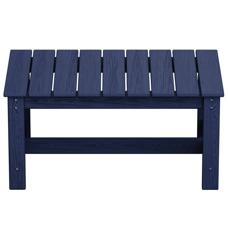 Ebern Designs HDPE Rectangular Outdoor Coffee Table | Wayfair
