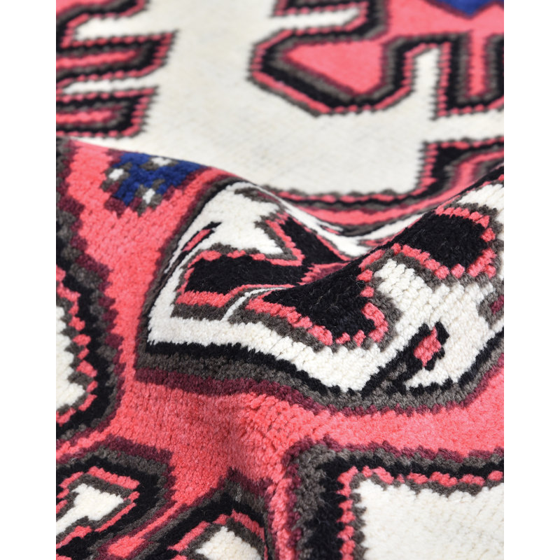 Matteson Hand-Knotted Red/White/Blue Rug | AllModern