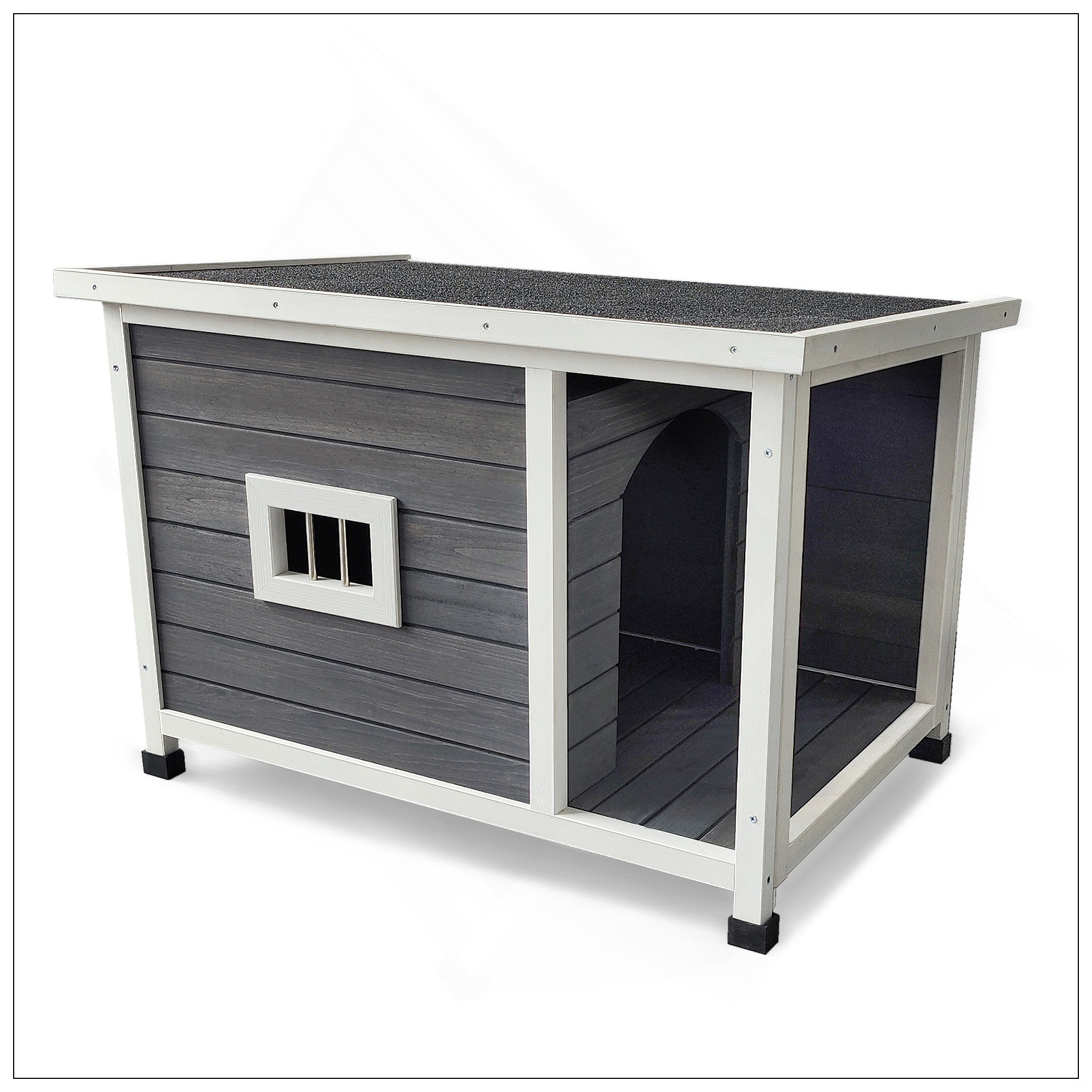 REDmintss Durable Waterproof Outdoor Dog Kennel With Porch, Ideal For ...