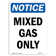 SignMission OSHA Notice - Mixed Gas Only Sign | Heavy Duty Sign Or ...