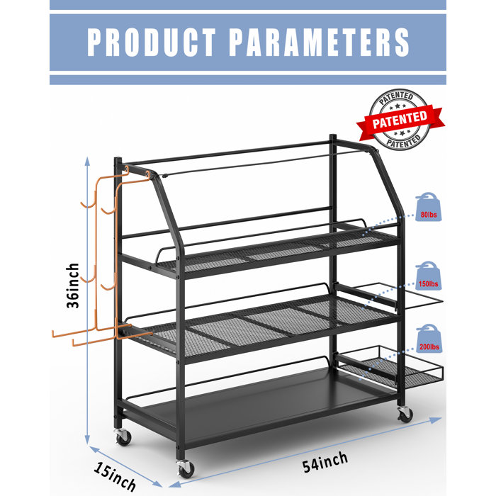 Arlmont & Co. Home Gym Storage Rack & Reviews | Wayfair